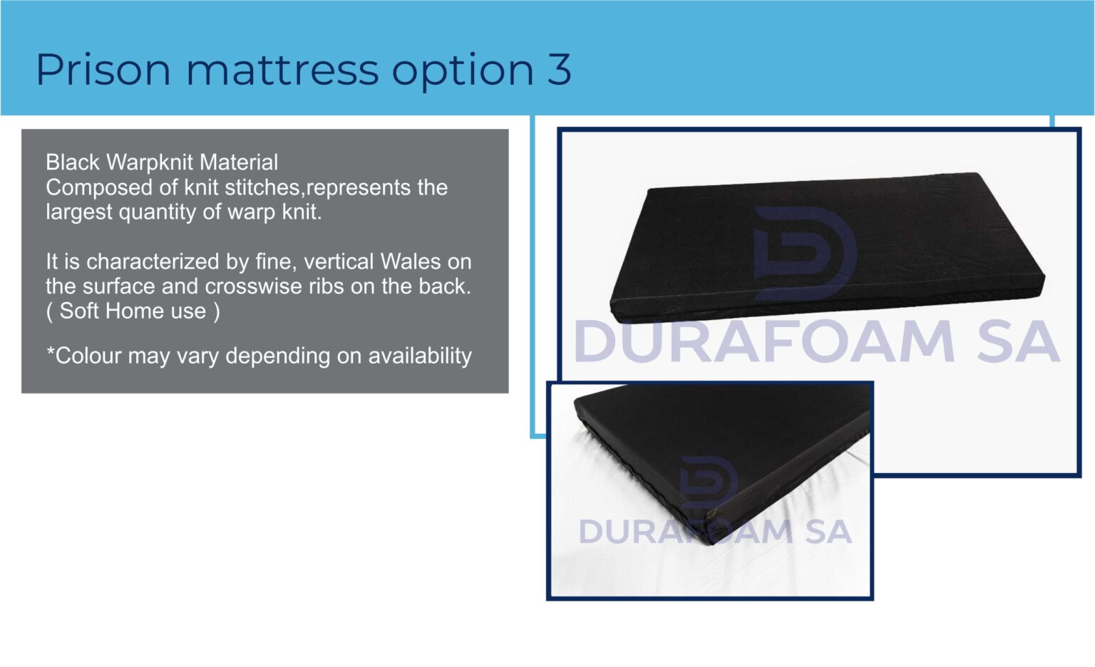 Prison Mattress - Durafoam